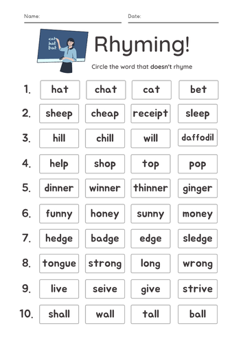 Rhyming | Teaching Resources