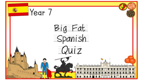 Year 7 Spanish revision quiz | Teaching Resources