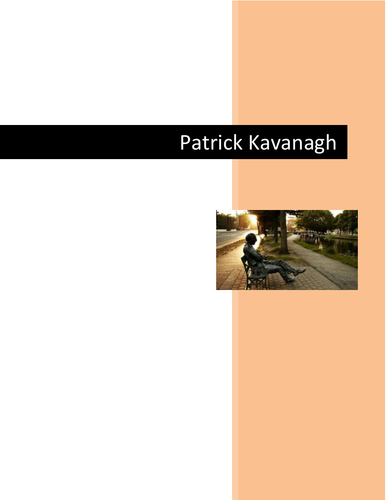 Patrick Kavanagh Poetry Notes | Teaching Resources