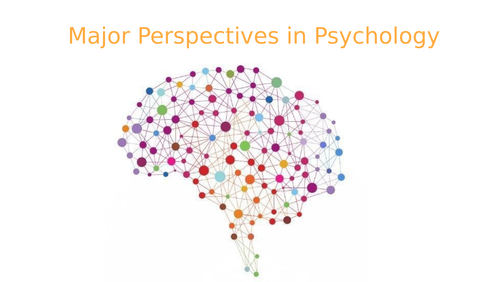 Major Perspectives in Psychology Powerpoint | Teaching Resources