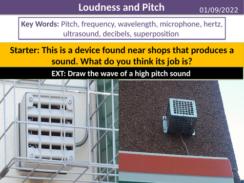 Loudness and Pitch | Teaching Resources