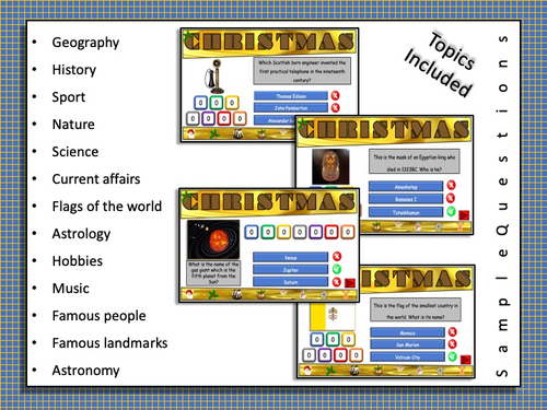 Christmas Team Building Quiz 2 Interactive and Animated for Smart ...