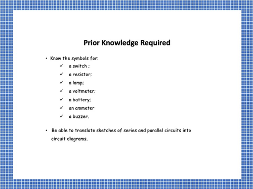 Current Electricity - Circuits and Symbols and Circuit Diagrams ...