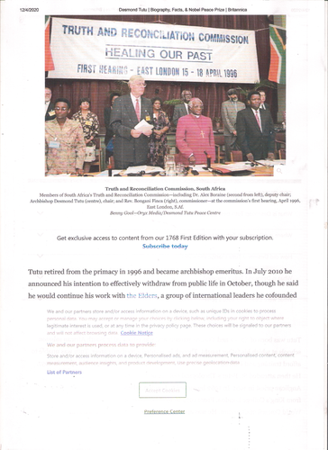 Desmond Tutu | Teaching Resources