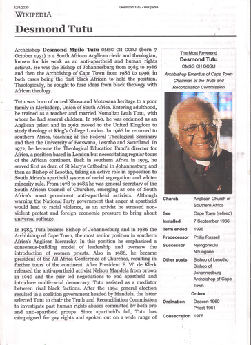 Desmond Tutu | Teaching Resources