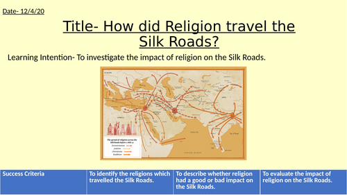 How did Religion impact the Silk Roads? | Teaching Resources