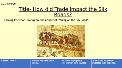 How did Trade impact the Silk Roads? | Teaching Resources