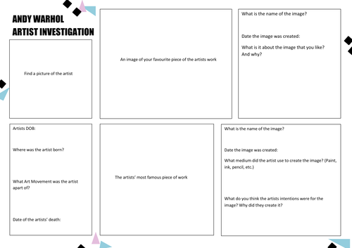 Pop Art Activities | Teaching Resources