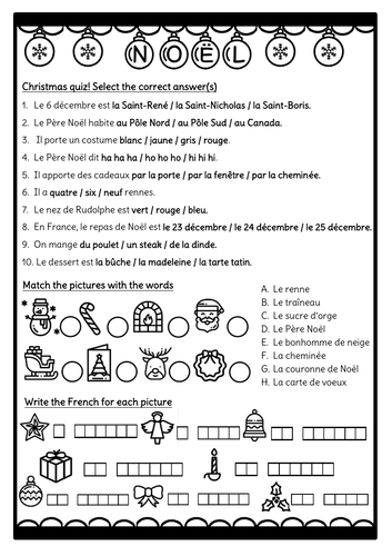 French Christmas- Booklet | Teaching Resources