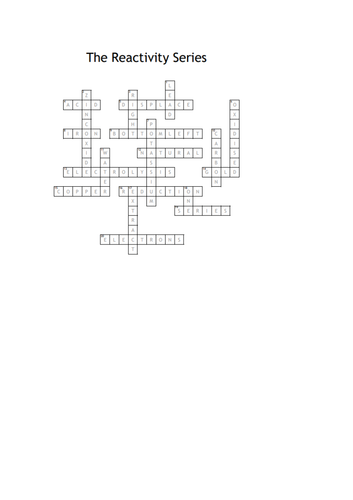 GCSE Chemistry Crossword bundle | Teaching Resources
