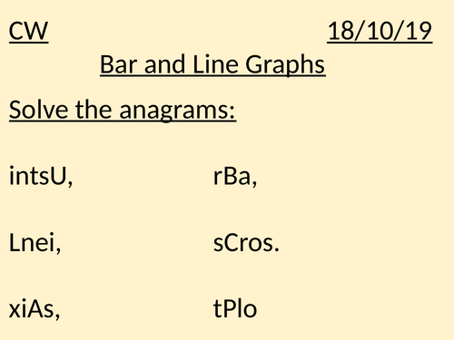 Creating Bar and Line Graphs | Teaching Resources