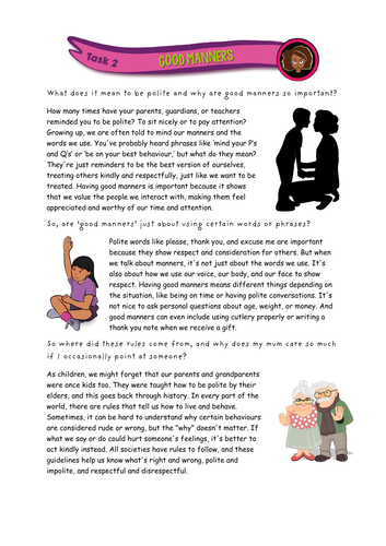 Courtesy and Manners | Teaching Resources