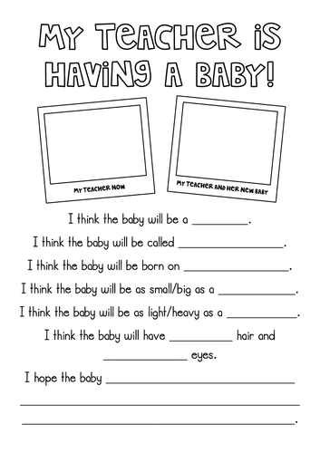 My Teacher is Having a Baby! | Teaching Resources