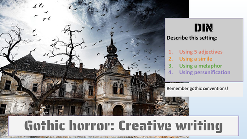 Gothic creative writing full lesson | Teaching Resources