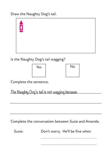 Creative Writing ‘Pom Pom And The Naughty Dog’ (6-9 years) | Teaching ...