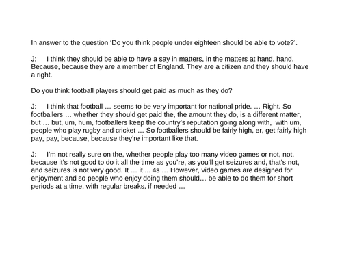 Analysing Spoken Language Resources | Teaching Resources