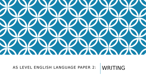 Cambridge AS Level English Language Paper 2- Shorter Writing | Teaching ...