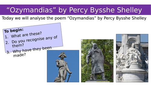 Ozymandias - power and conflict poetry | Teaching Resources