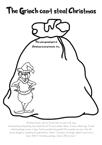 The Grinch Can't Steal Christmas | Teaching Resources