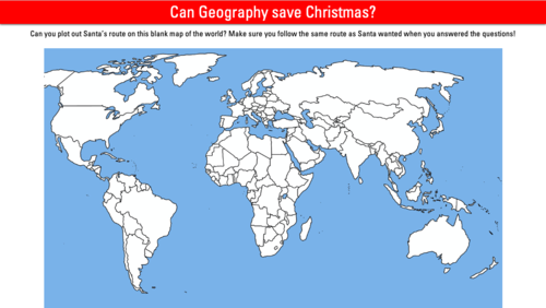 Geography Christmas Activities | Teaching Resources