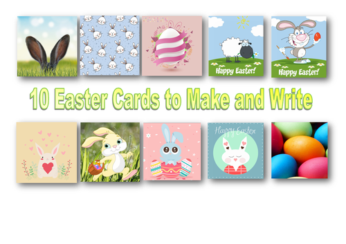 10 Easter Cards to Make and Write | Teaching Resources