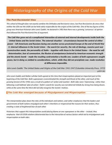 IB History - Cold War - 6. Spread of Communism | Teaching Resources
