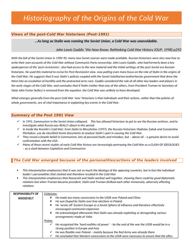 IB History - Cold War - 8. Peaceful Coexistence | Teaching Resources