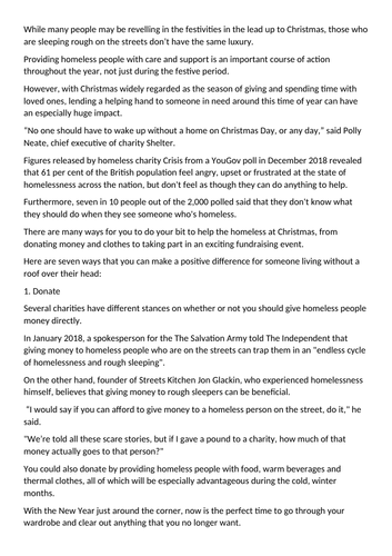 Christmas English Persuasive writing | Teaching Resources