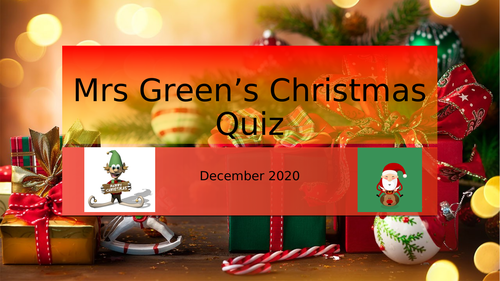 Christmas Quiz 2020 | Teaching Resources