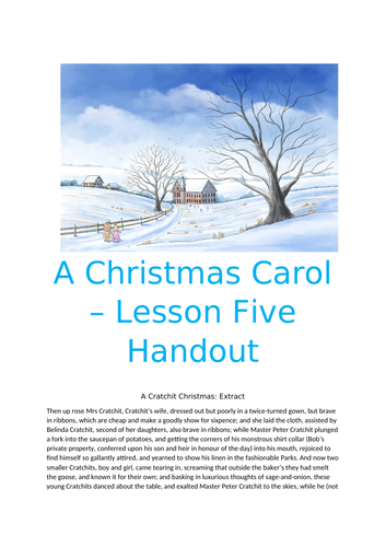 A Christmas Carol - Full scheme of work - 10 PowerPoint lessons plus ...