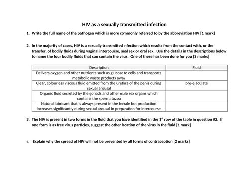 Transmission of infectious diseases (CIE A-level Biology) | Teaching ...
