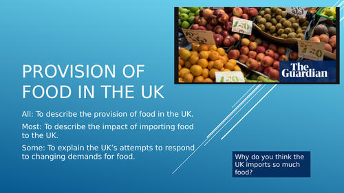 Resource management and food management | Teaching Resources
