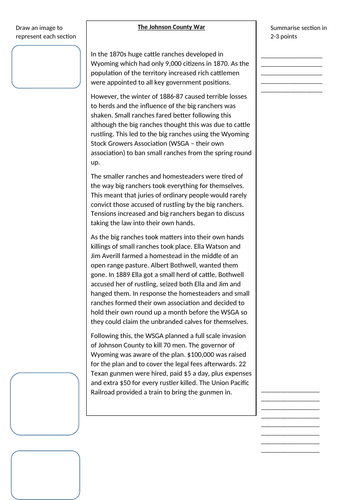 Johnson County War | Teaching Resources