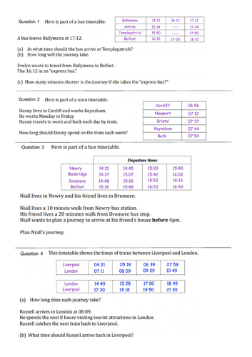 Edexcel GCSE Foundation Unit 3 - Graphs, Tables & Charts | Teaching ...