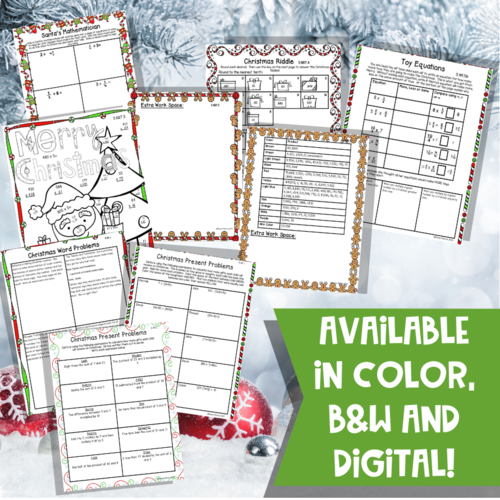 Christmas Maths Activities for Year 6 | Teaching Resources