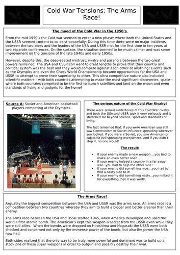 The Cold War - Arms Race | Teaching Resources