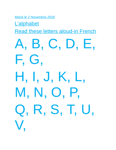 french alphabet-Tes with video,audio links, sing along interesting ...