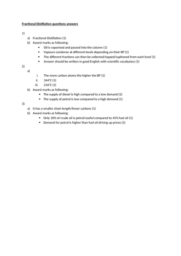 AQA GCSE Chemistry (9-1) - C9.2 Fractional distillation of oil FULL ... AQA GCSE Chemistry (9-1) - C9.2 Fractional distillation of oil FULL ...