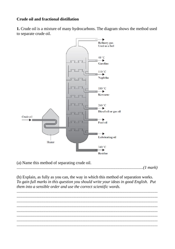 AQA GCSE Chemistry (9-1) - C9 Crude oil and fuels ALL LESSONS ...
