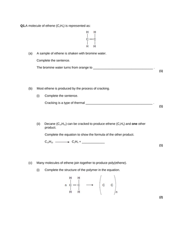 AQA GCSE Chemistry (9-1) C9.4 Cracking hydrocarbons FULL LESSON ...