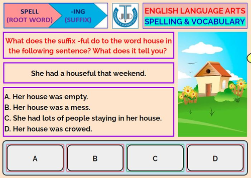 SUFFIXES: 48 BOOM CARDS | Teaching Resources