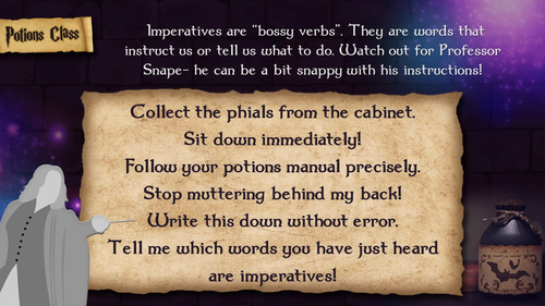Potions Class Lesson- Designing, Instructions and Explanations ...