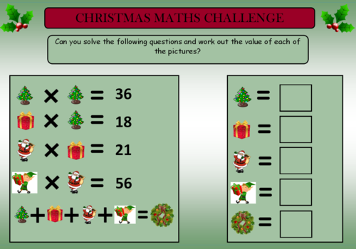 Christmas Time Tables Activities | Teaching Resources
