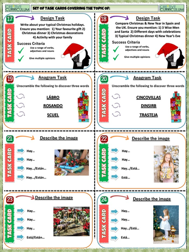 Spanish Christmas Activities MFL | Teaching Resources