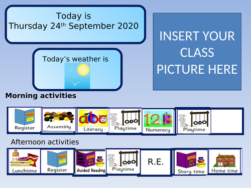 Visual Timetable | Teaching Resources