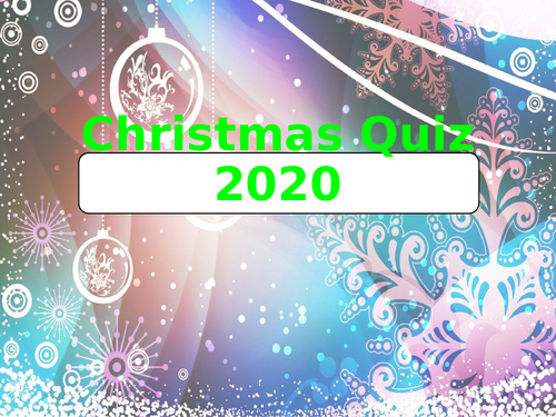 Christmas Quiz 2020 - FREE | Teaching Resources