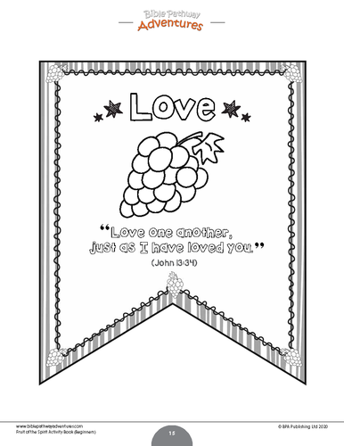Love: Fruit of the Spirit Activity Book for Beginners | Teaching Resources