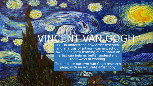 Vincent Van Gogh - Texture and Mark-making | Teaching Resources