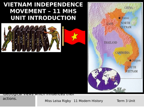 11 Modern History – Vietnam Independence Movement - Mapping activity ...