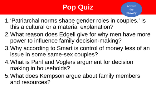 A Level Sociology Education: Role of Education | Teaching Resources